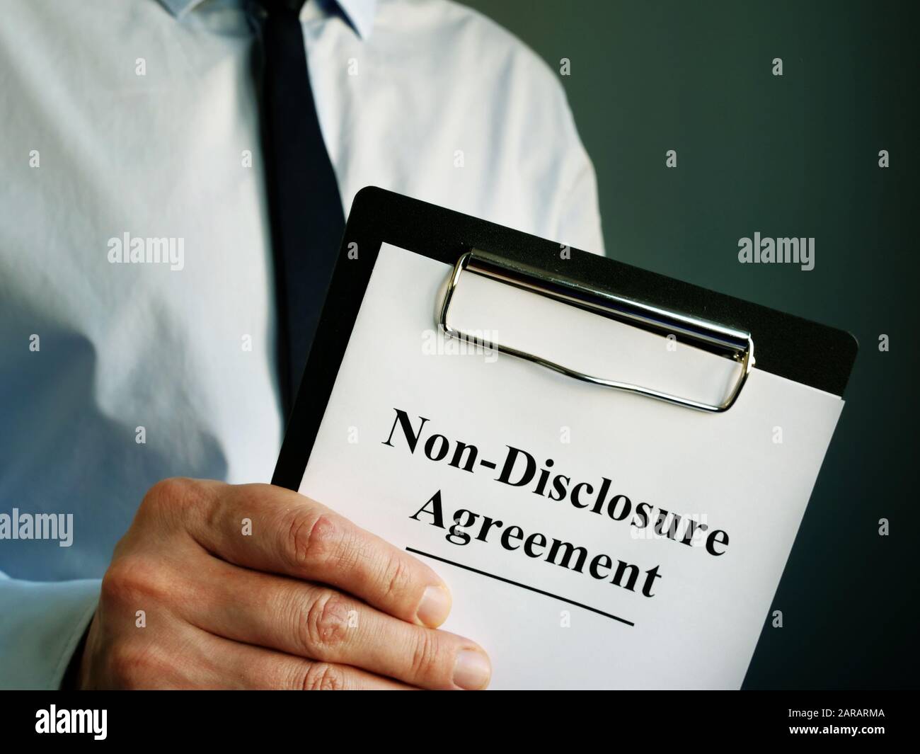 Non Disclosure Agreement for signing in the hand of employee Stock ...