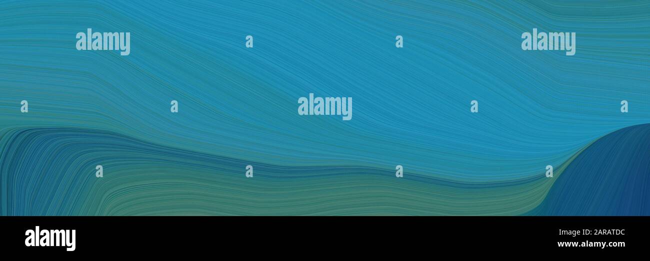 modern designed horizontal header with teal blue, steel blue and teal ...