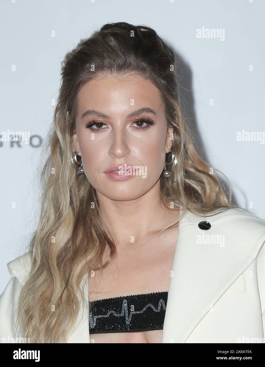 Los Angeles, USA. 26th Jan, 2020. Fletcher walking the red carpet at ...