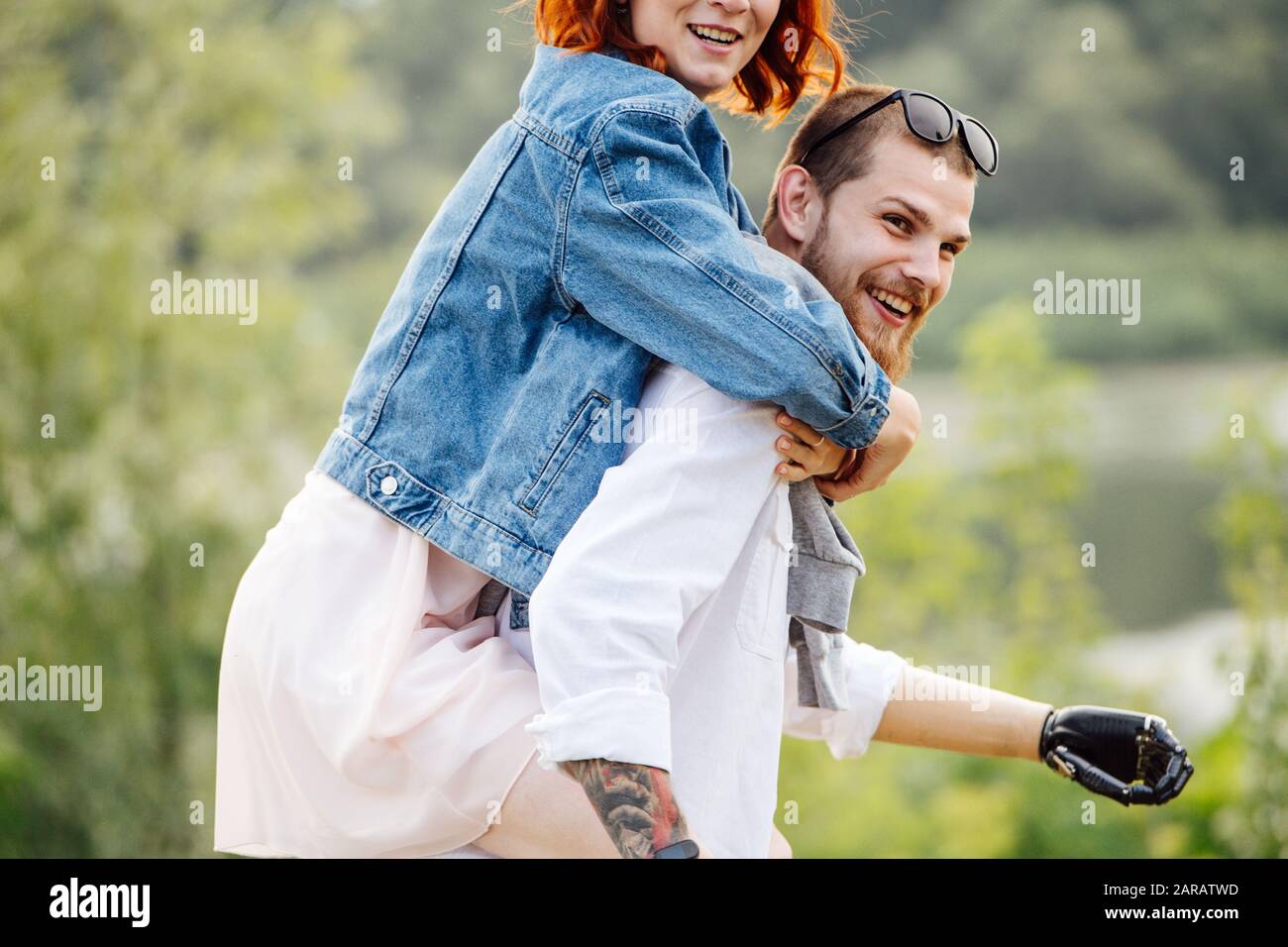 Happy middle age couple fun hi-res stock photography and images - Alamy