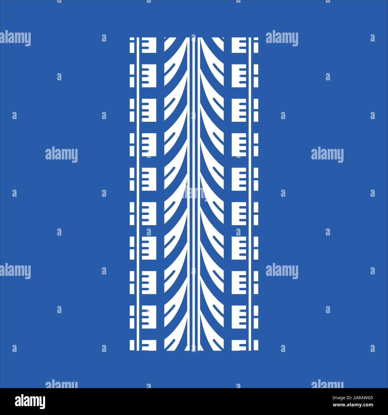 Wheel traces RGB white icon. Detailed automobile, motorcycle tyre marks ...