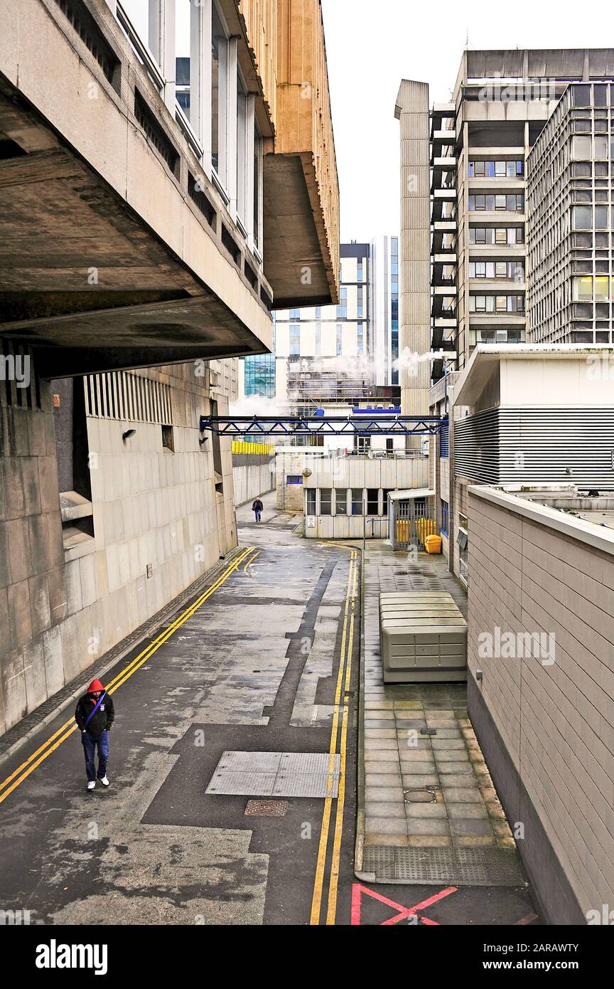Small utility road between buildings of Royal Liverpool Hospital Stock ...