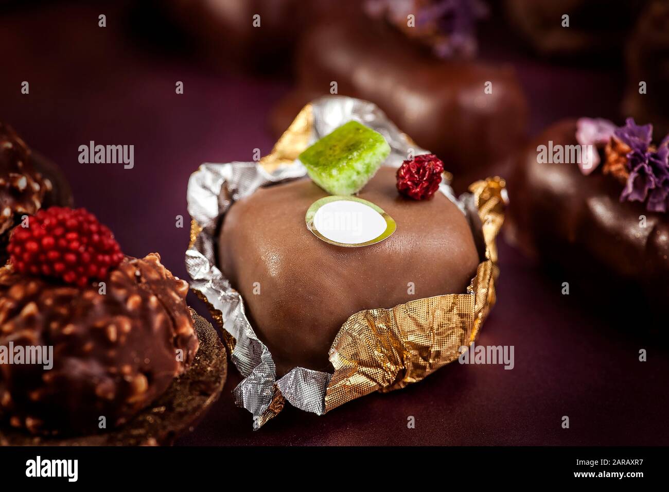 Chocolate mignon and sweets Stock Photo - Alamy