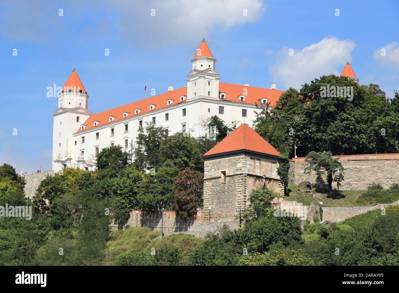 Bratislava Castle - landmark of the capital city of Slovakia Stock ...