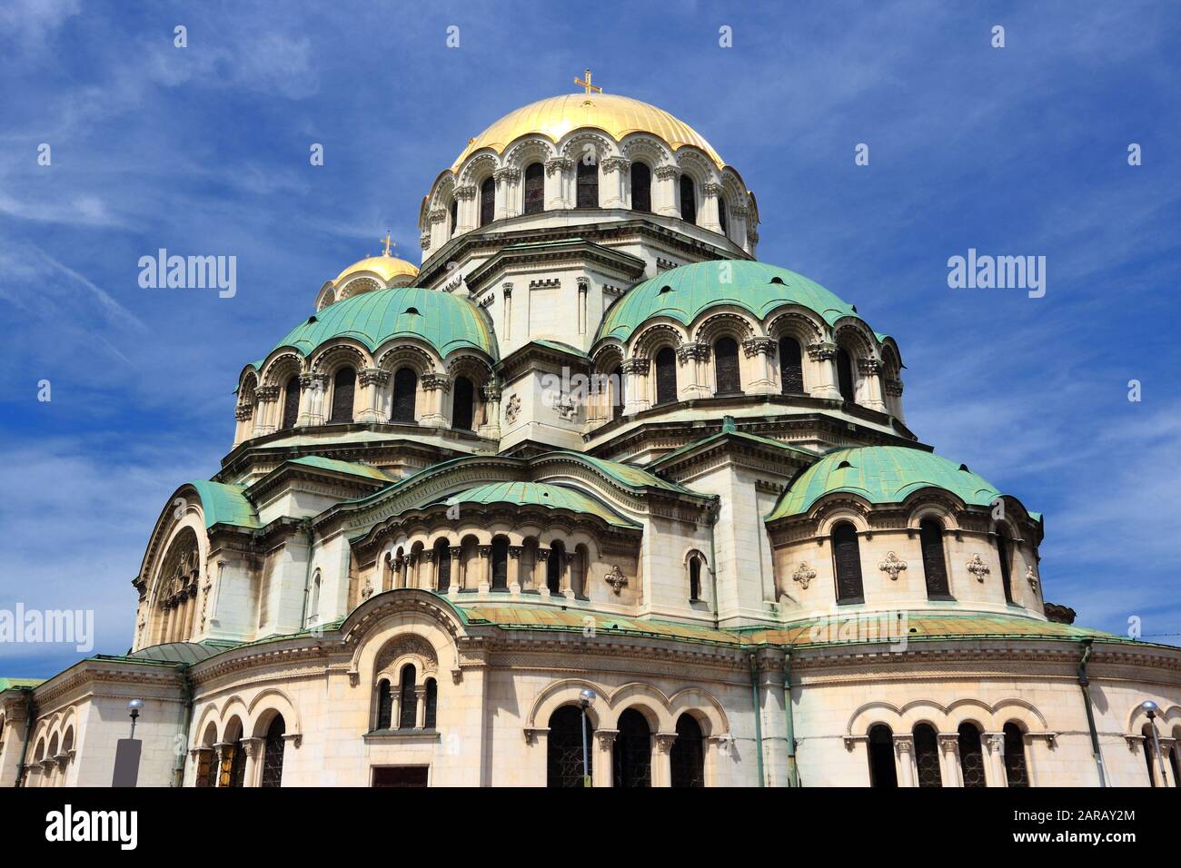 Sofia Bulgaria. Balkan landmarks. Alexander Nevsky Cathedral in Sofia ...
