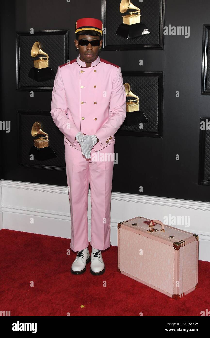 Los Angeles, USA. 26th Jan, 2020. Tyler, the Creator arrive at the 62nd ...