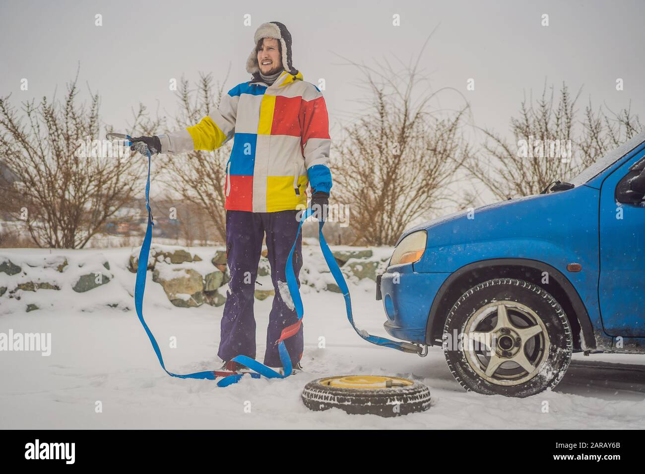 Hanging car rope hi-res stock photography and images - Alamy