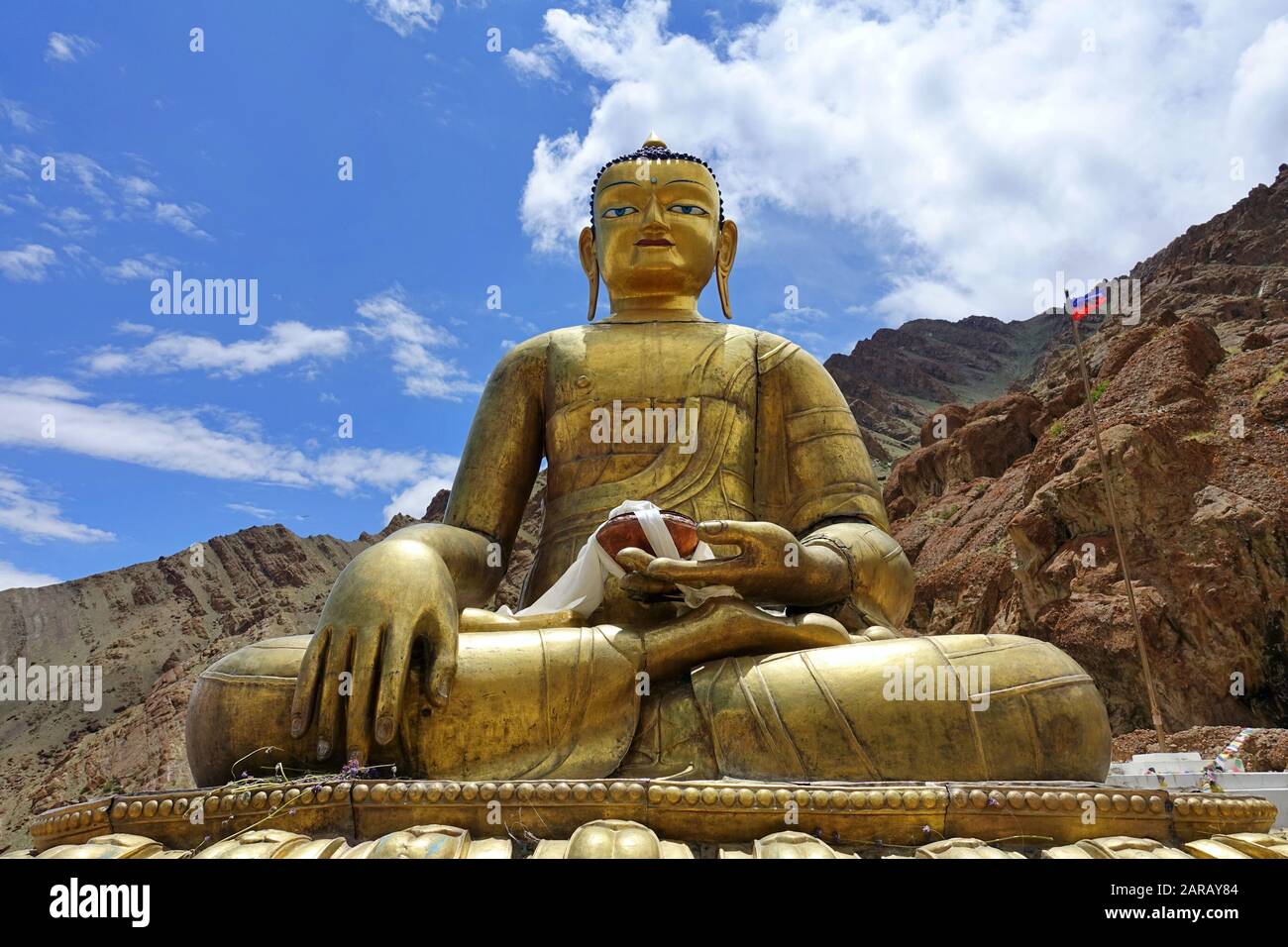 Buddha Statue over the Hemis Monastery a Himalayan Buddhist monastery ...