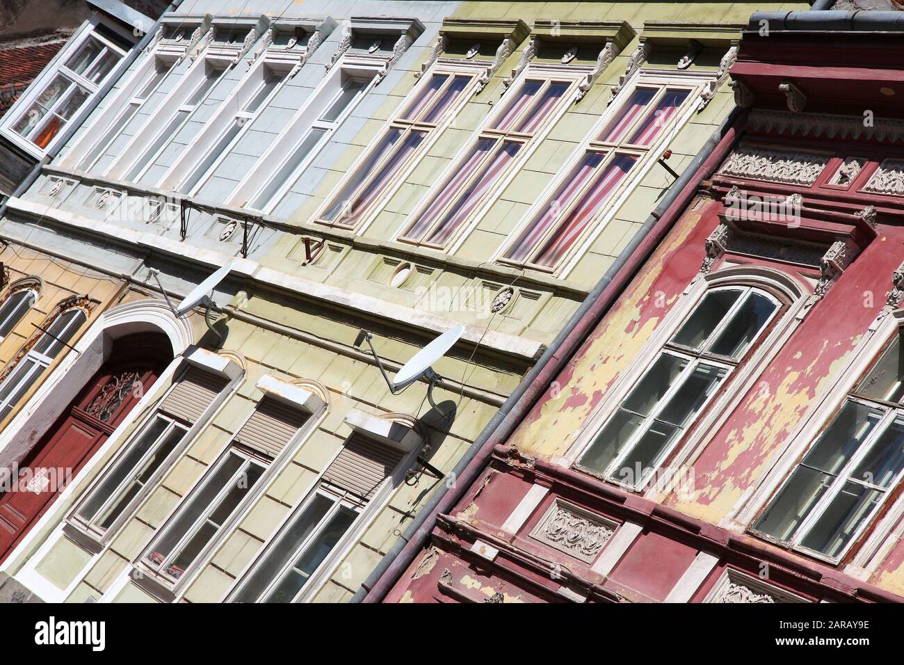 Brasov Schei - old district. Town in Transylvania, Romania Stock Photo ...