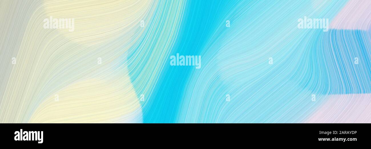 surreal banner design with light gray, bright turquoise and sky blue ...