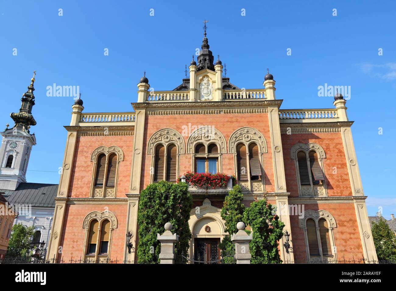 Novi Sad, Serbia - city in the region of Vojvodina. Old palace Stock ...
