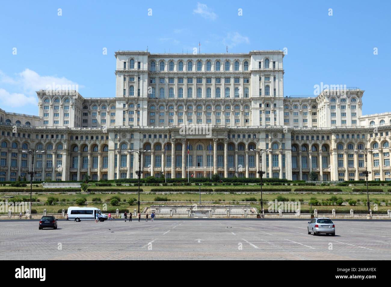 Palace of the Parliament of Romania - landmark in Bucharest, Romanian ...
