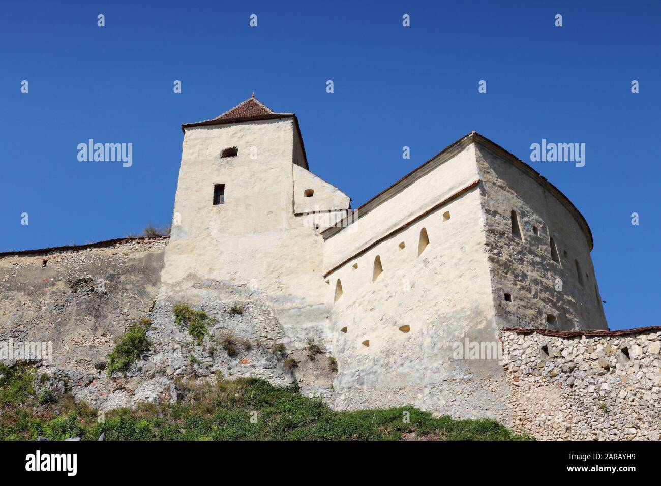 Rasnov castle in Transylvania region of Romania. Old fortress Stock ...
