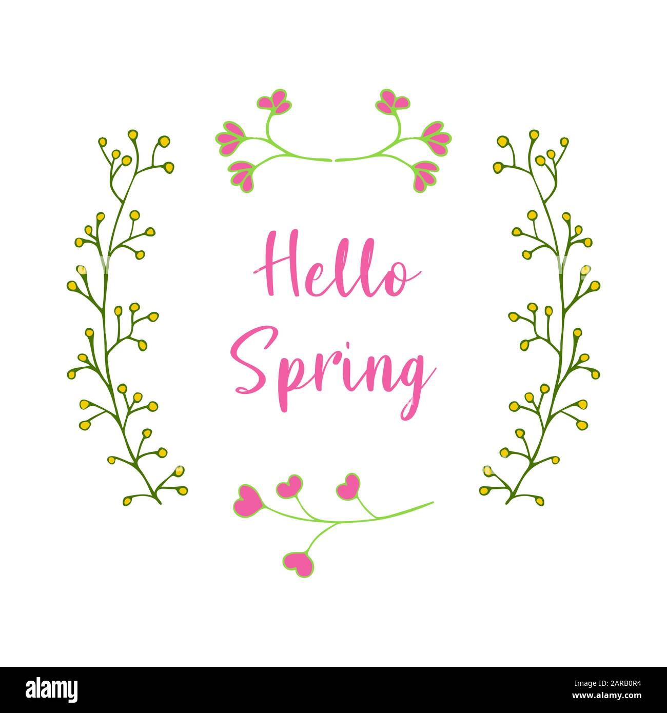 Sunny foliage branches Stock Vector Images - Alamy