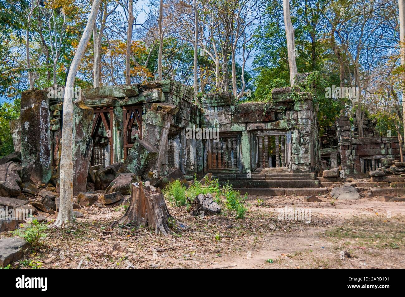 Prasat Thom at the Koh Ker site, Cambodia Stock Photo - Alamy