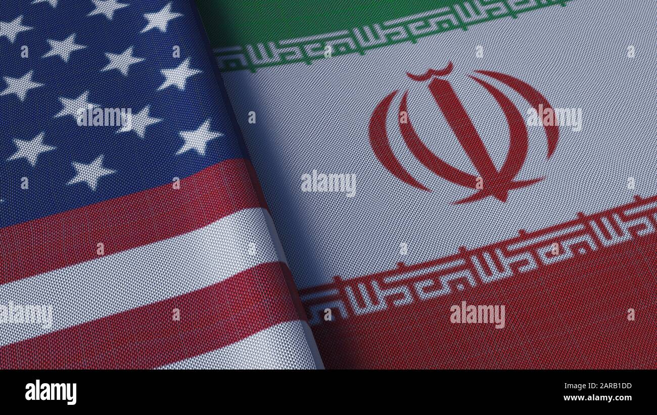 Iran and usa flags hi-res stock photography and images - Alamy