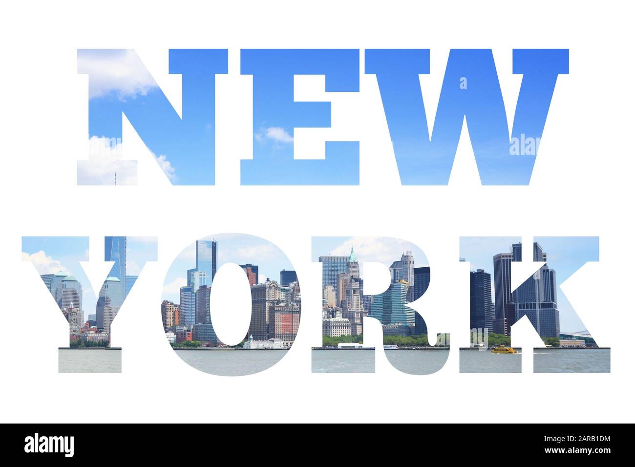 New york text hi-res stock photography and images - Alamy