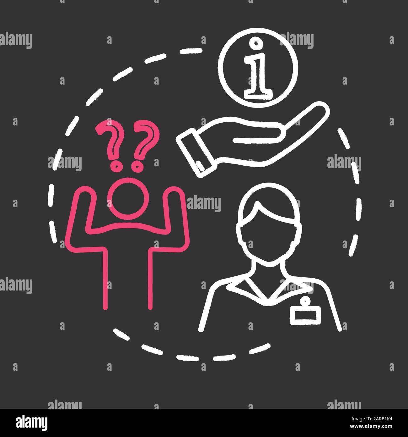 Cancer consulting chalk RGB color chalk RGB color concept icon ...