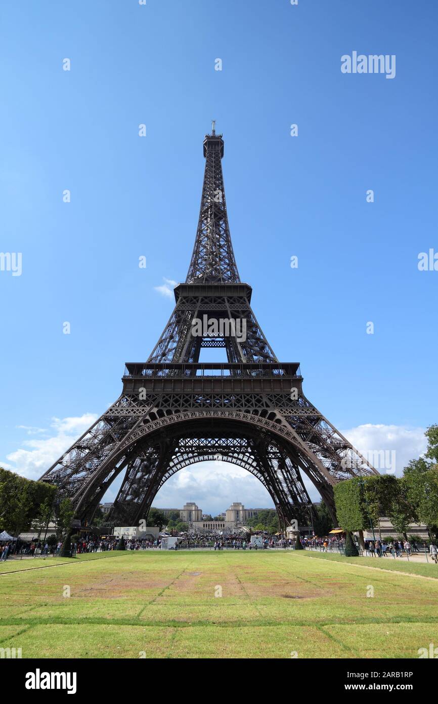 Eiffel Tower in Paris, France. Iconic landmark Stock Photo - Alamy