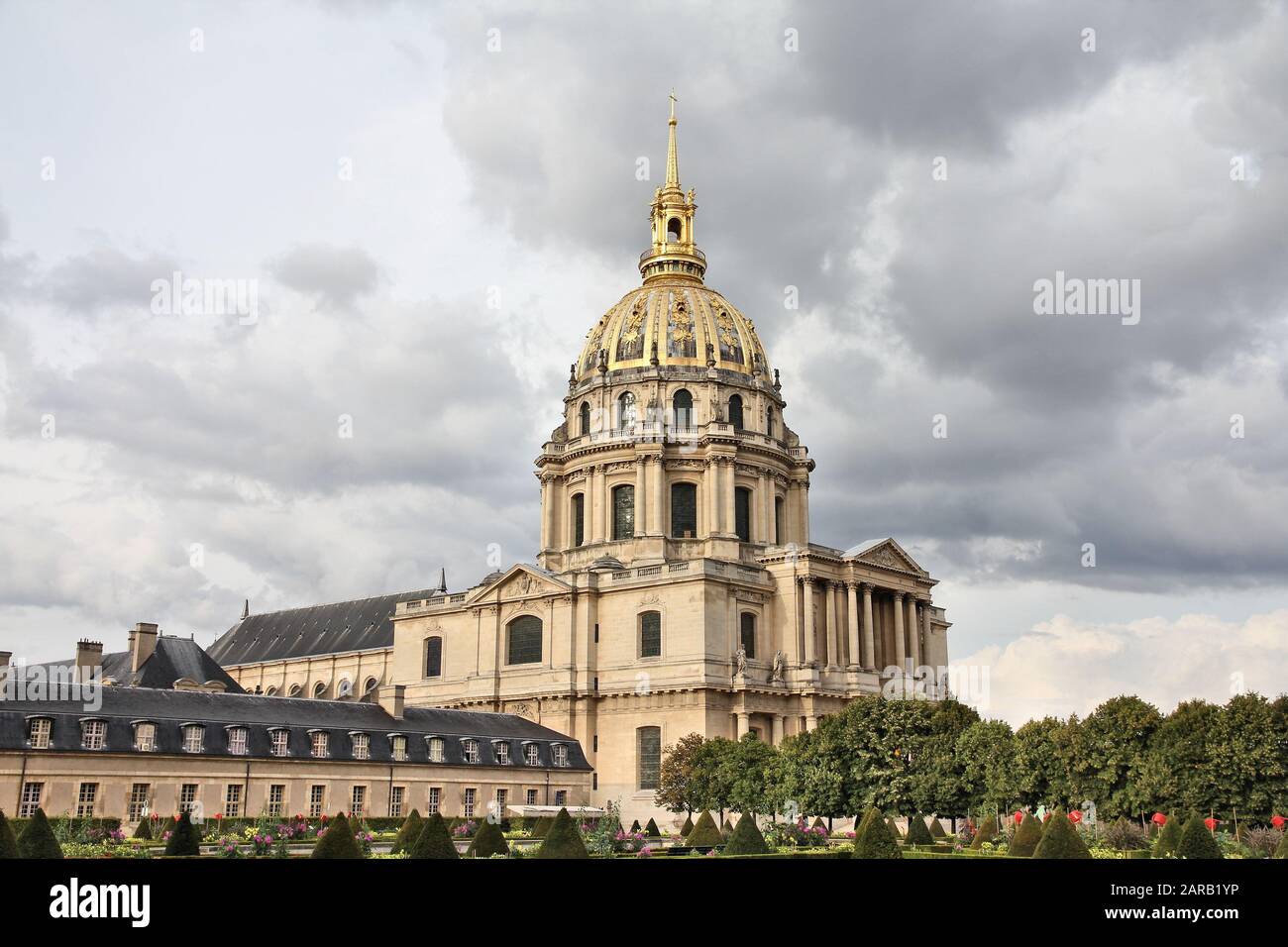 Paris, France - Invalides Palace. UNESCO World Heritage Site Stock ...