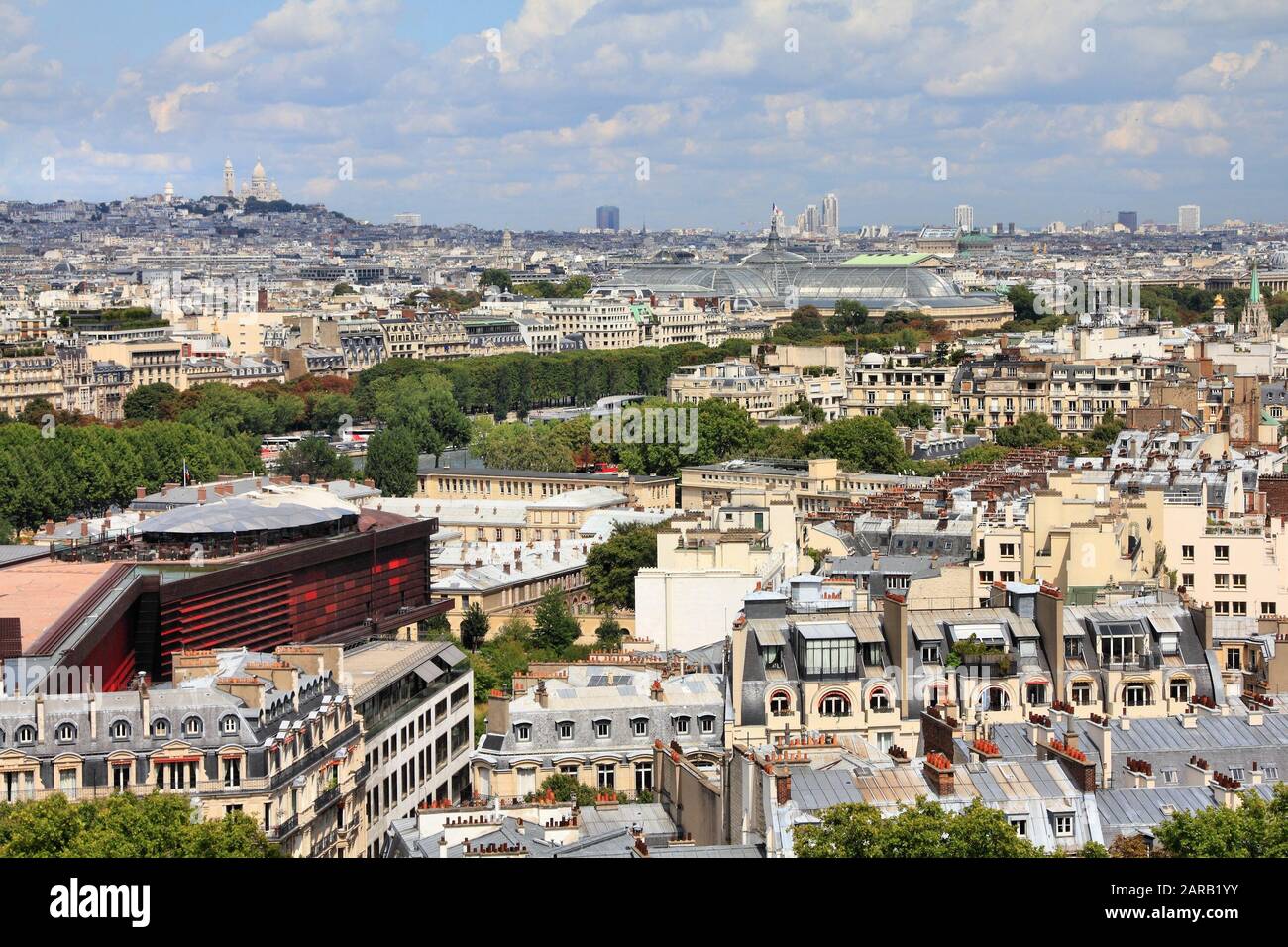 Paris cityscape - France capital city aerial view Stock Photo - Alamy