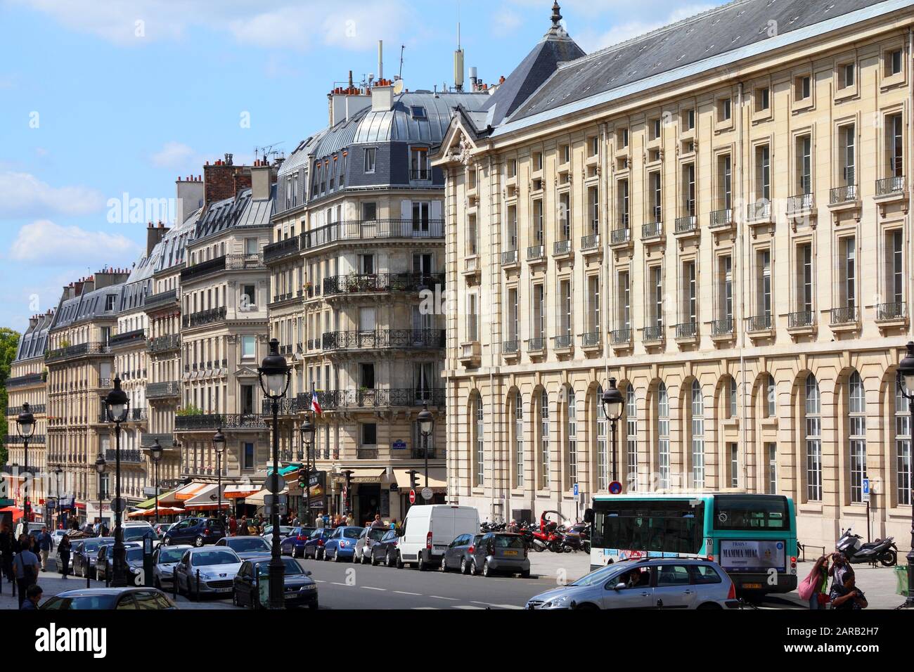 PARIS, FRANCE - JULY 24, 2011: People walk in Paris, France. Paris is ...