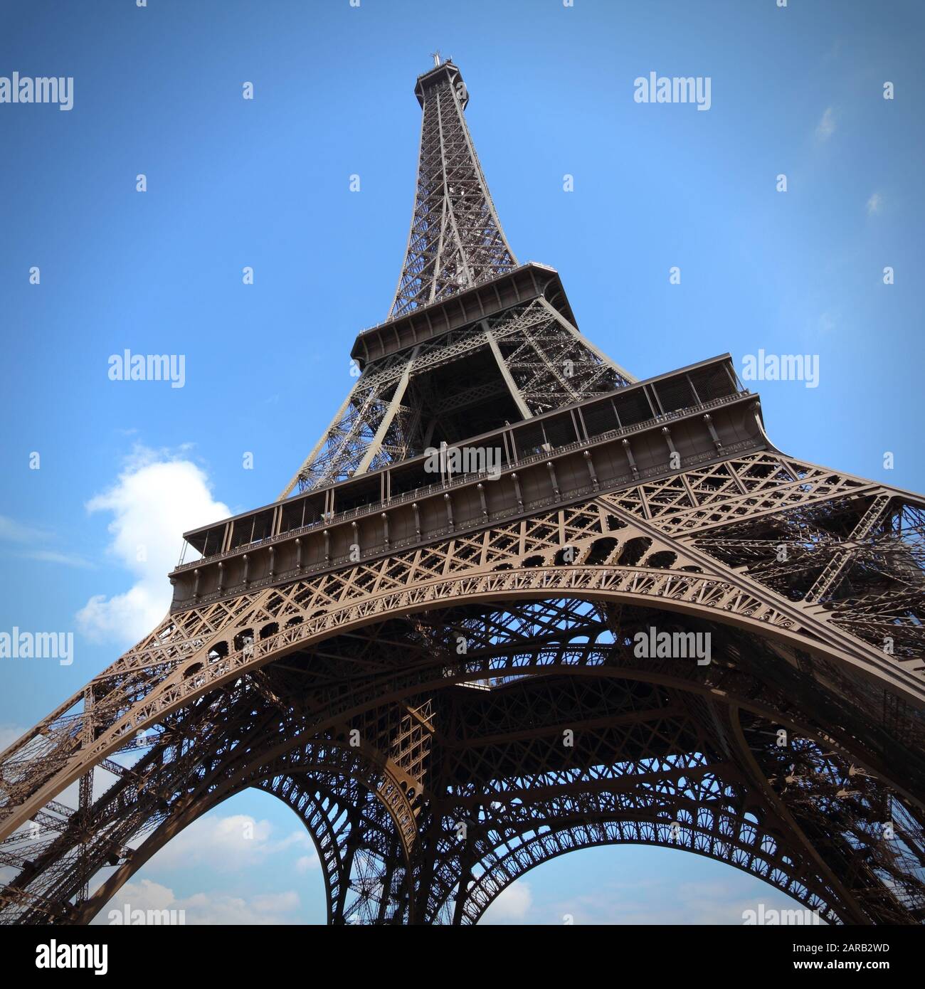 Eiffel Tower in Paris - square composition image Stock Photo - Alamy