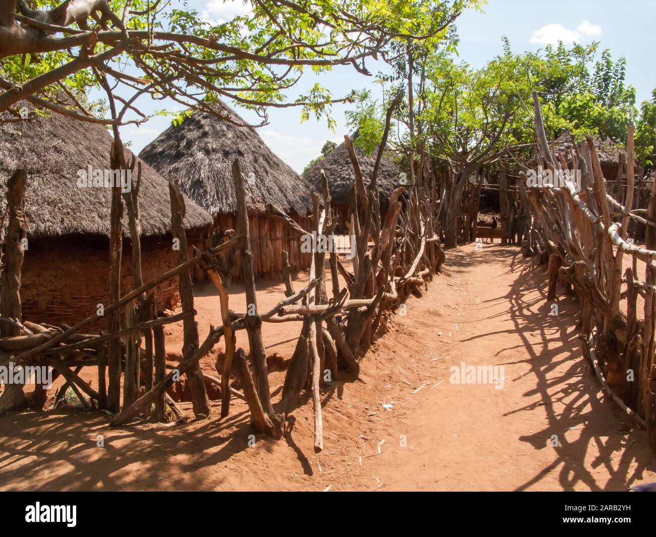 Traditional Konso village, Gesergio Village, Omo Region, Ethiopia Stock ...