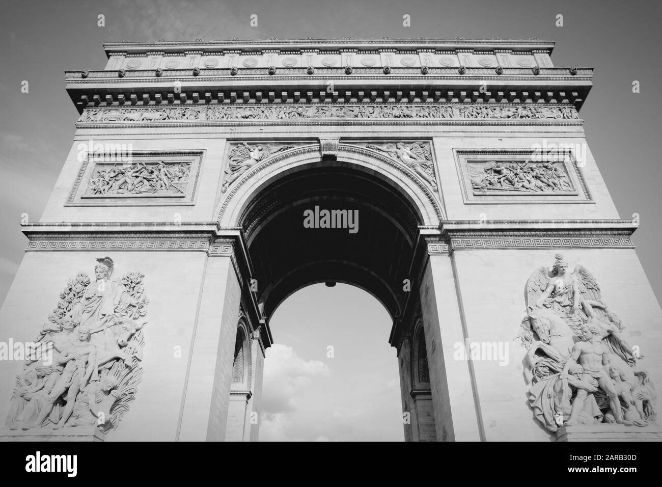 On triumphal arch in Black and White Stock Photos & Images - Alamy