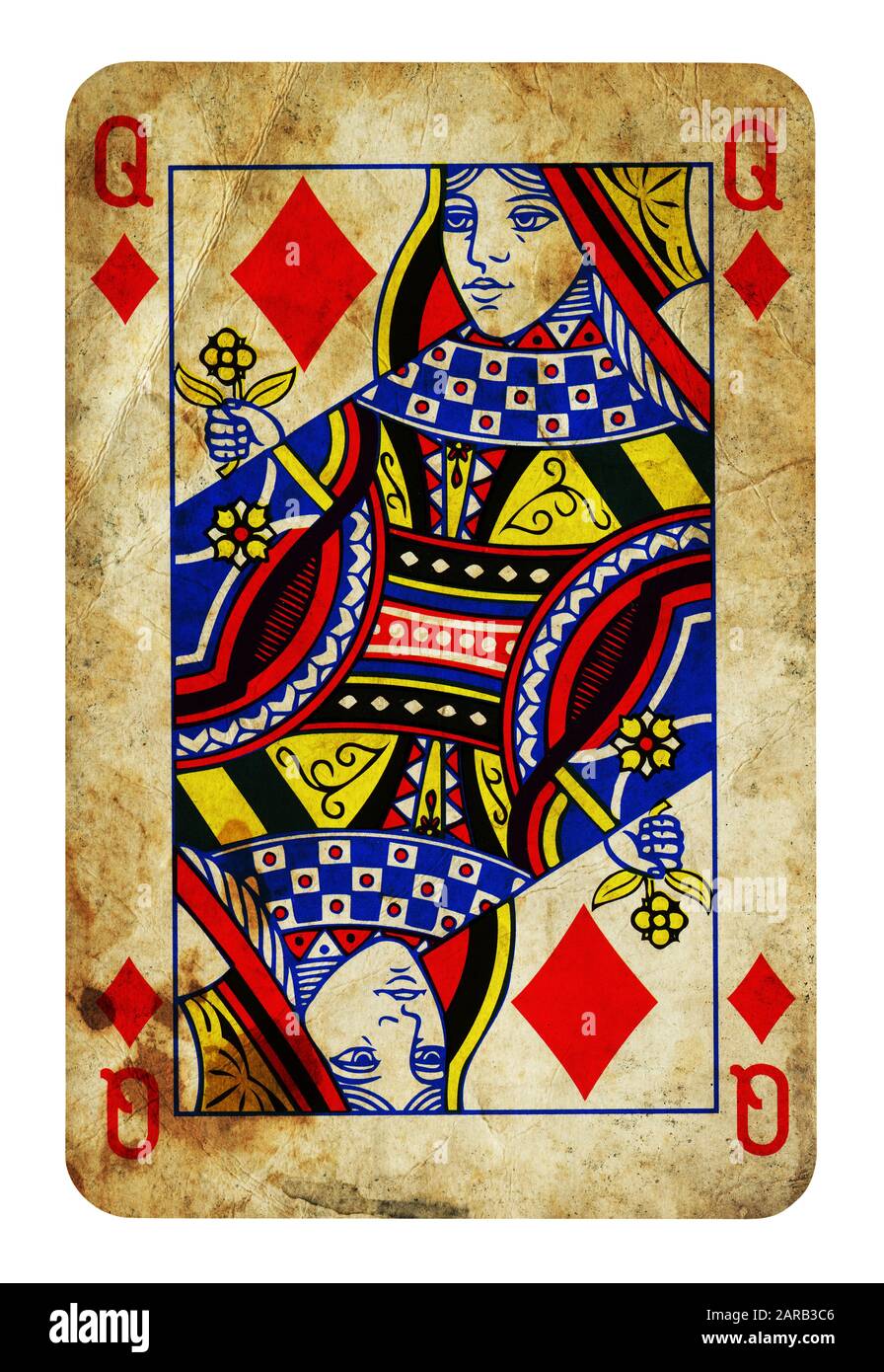 Vintage Playing Card Queen