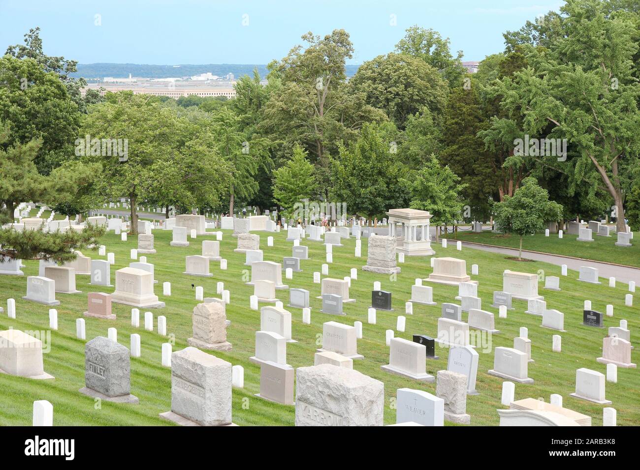 WASHINGTON DC, USA - JUNE 13, 2013: Arlington National Cemetery in ...