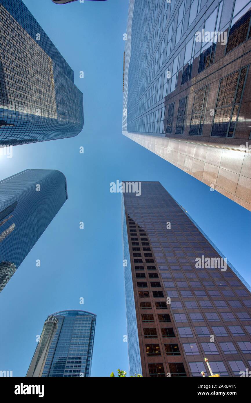 Skyscrapers looking up la hi-res stock photography and images - Alamy