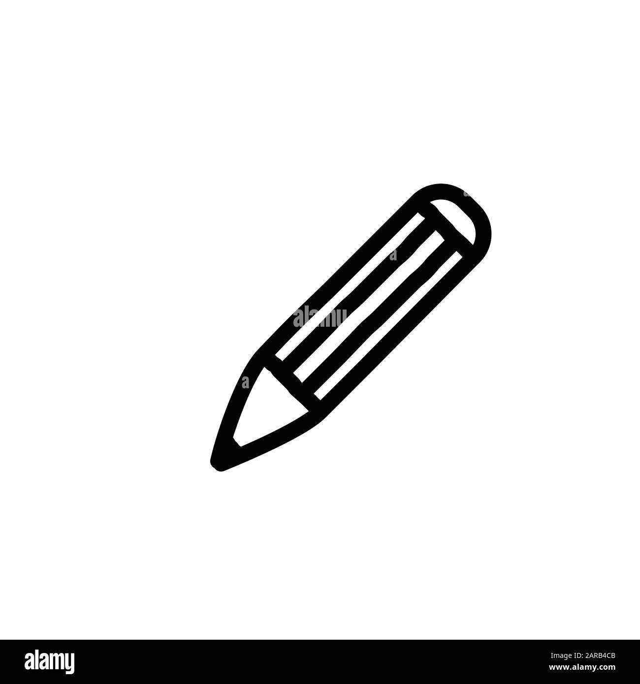 School stationery study pencil Black and White Stock Photos & Images ...