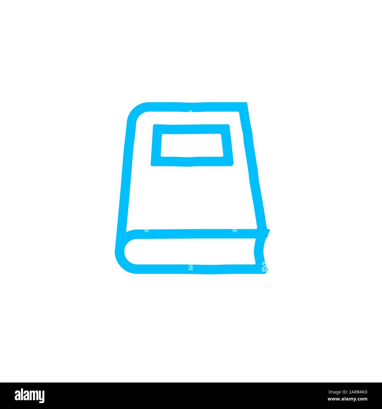 Book icon line design template Stock Photo - Alamy