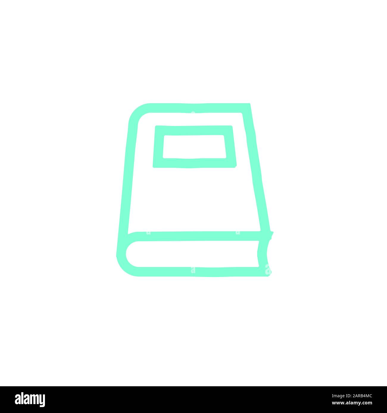 Book icon line design template Stock Photo - Alamy