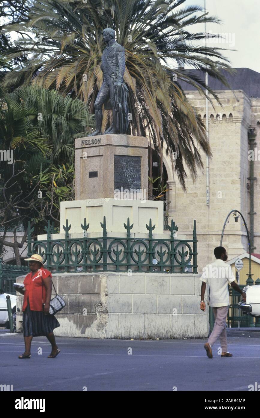 Statue barbados bridgetown monument hi-res stock photography and images ...