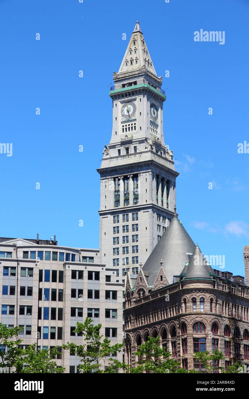 Boston - Custom House Tower. Massachusetts in the United States Stock ...