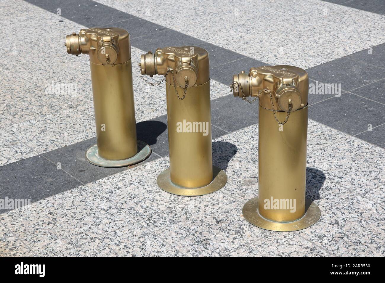 Fire hydrant standpipes in Chicago city, United States Stock Photo - Alamy