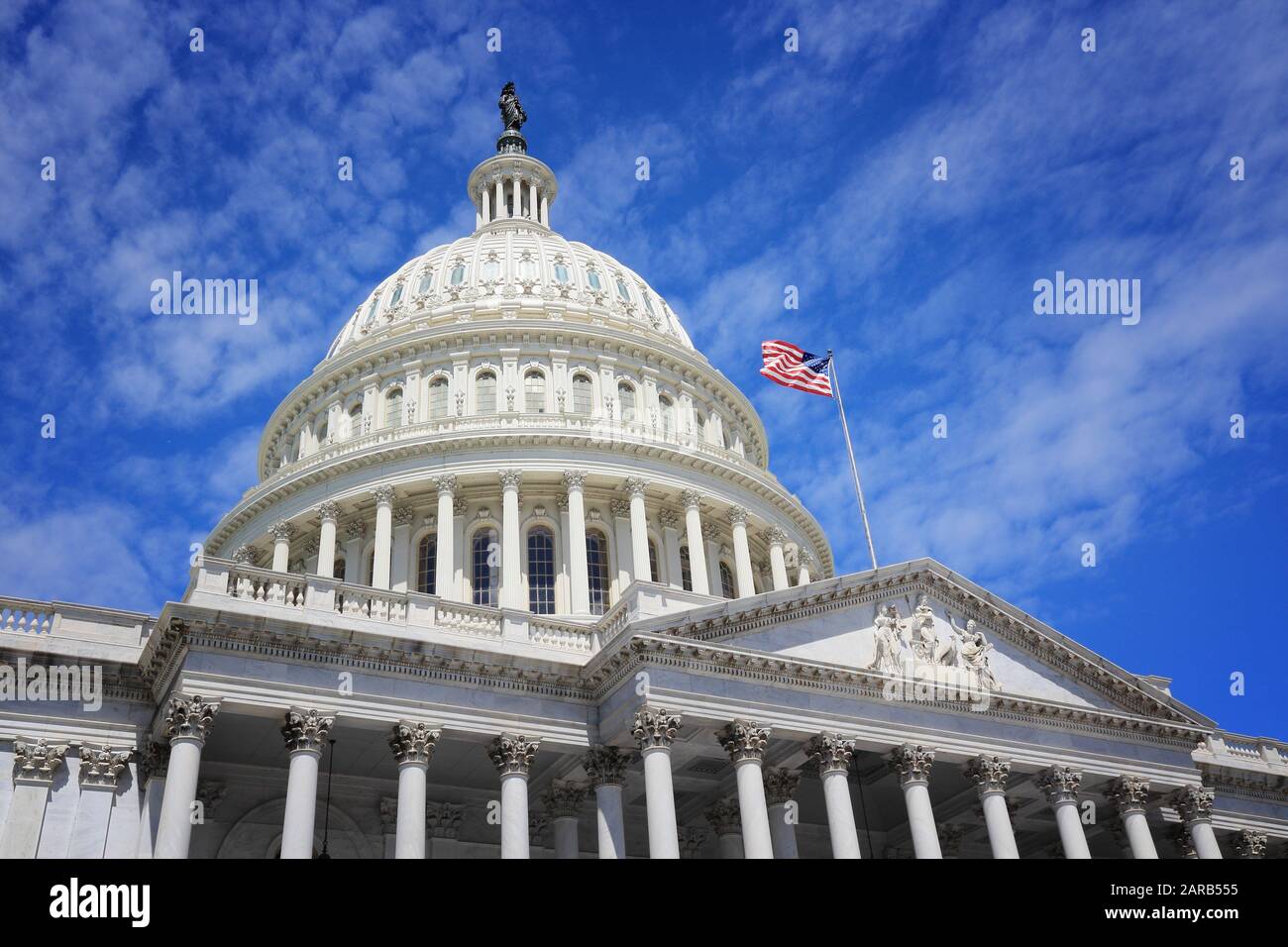 US National Capitol in Washington, DC. American landmark Stock Photo ...