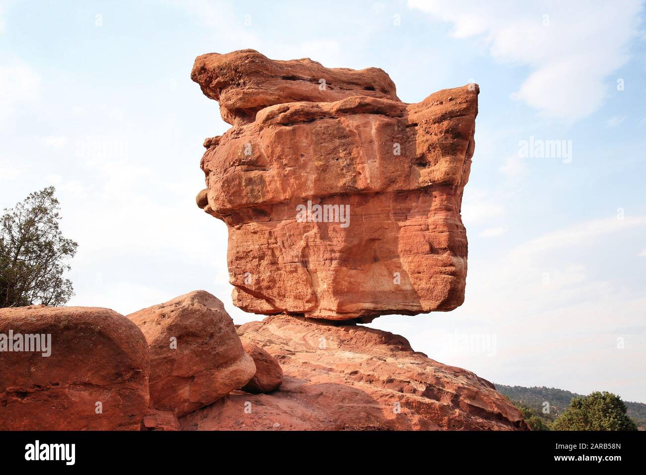 Balanced Rock in Garden of the Gods in Colorado Springs. National ...