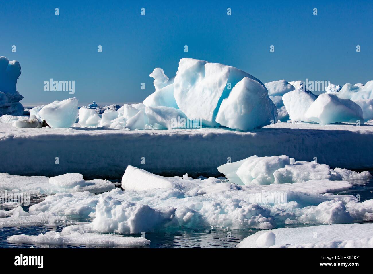 Seascape with floating iceberg hi-res stock photography and images - Alamy