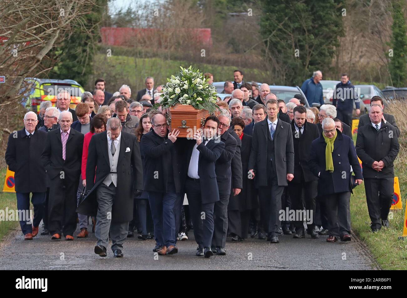 The coffin of seamus mallon hi-res stock photography and images - Alamy