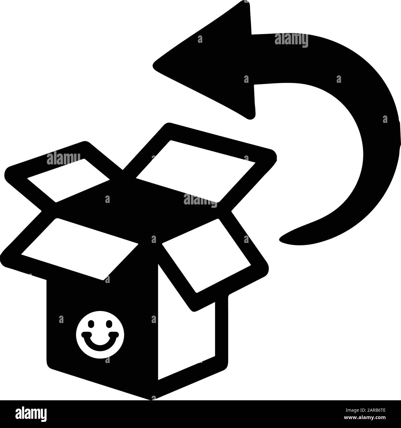 Well organized and fully editable Delivery Return Icon, Parcel Back ...
