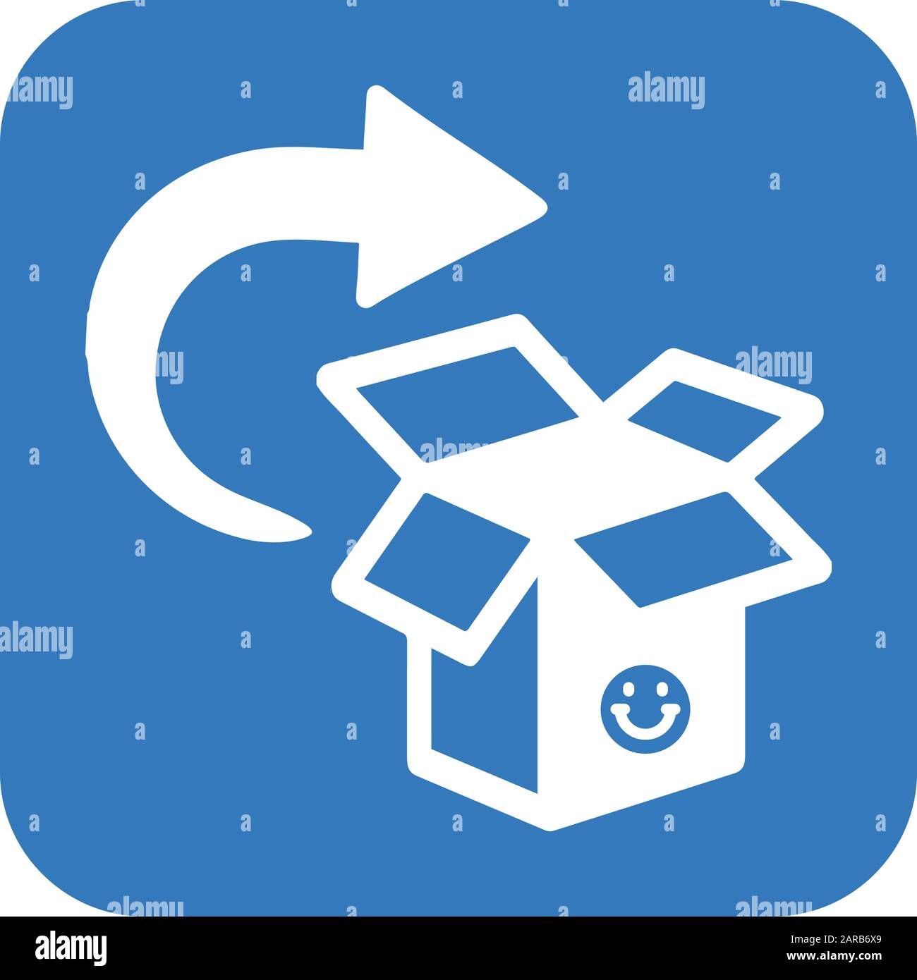 Well organized and fully editable Delivery Return Icon, Parcel Back ...