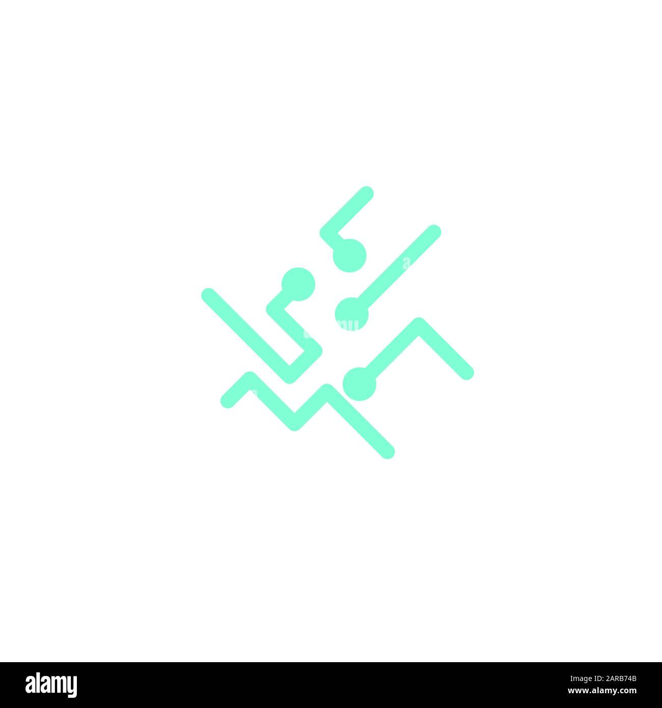 chip circuit icon design template Stock Photo - Alamy