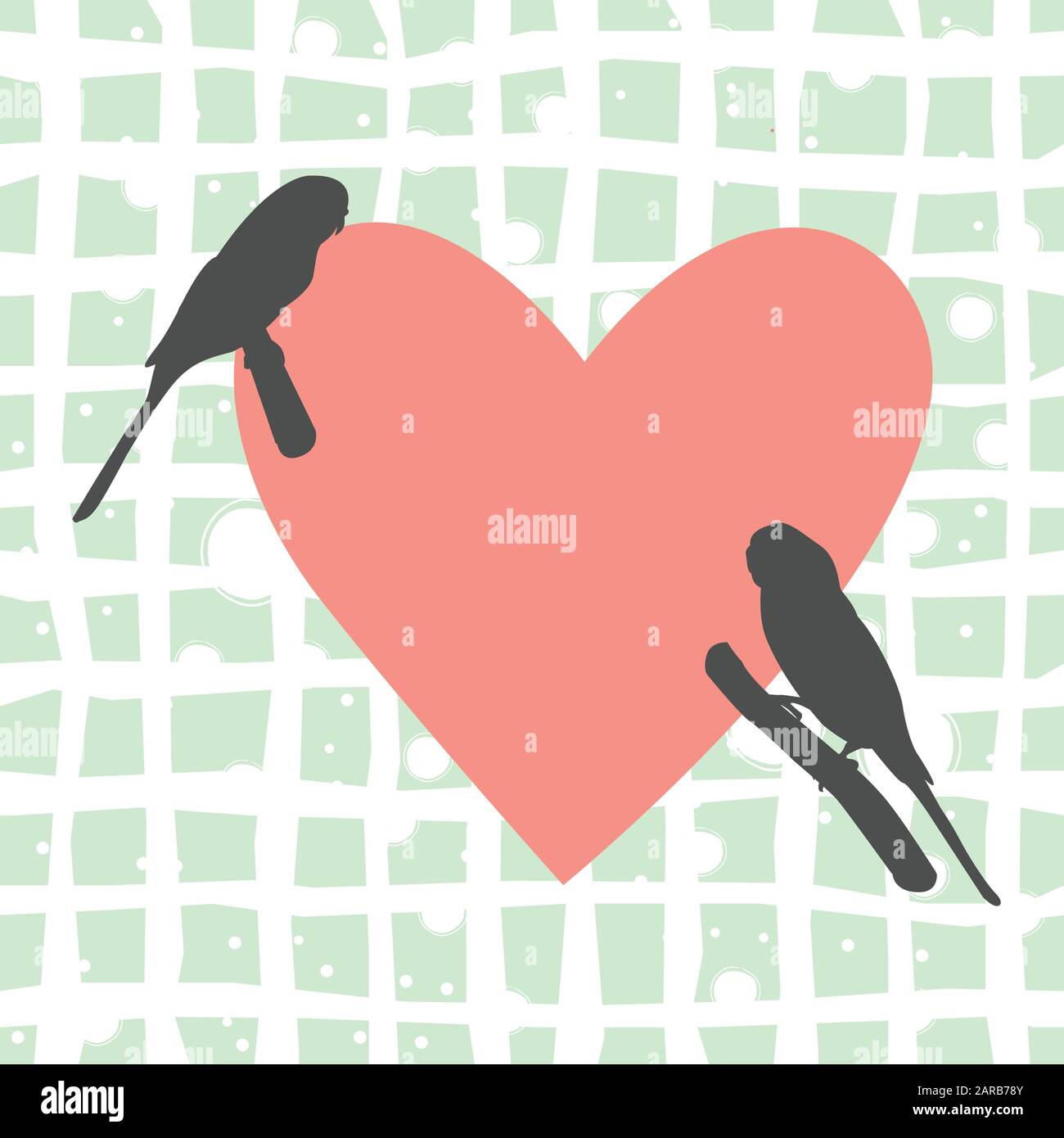 Two bird Flat Icon. Vector Illustration Stock Vector Image & Art - Alamy