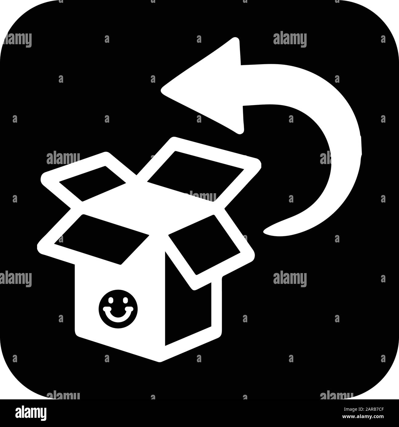 Well organized and fully editable Delivery Return Icon, Parcel Back ...