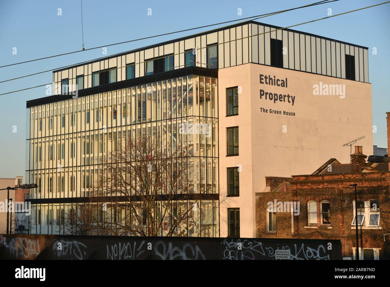 Ethical Property The Green House Stock Photo - Alamy