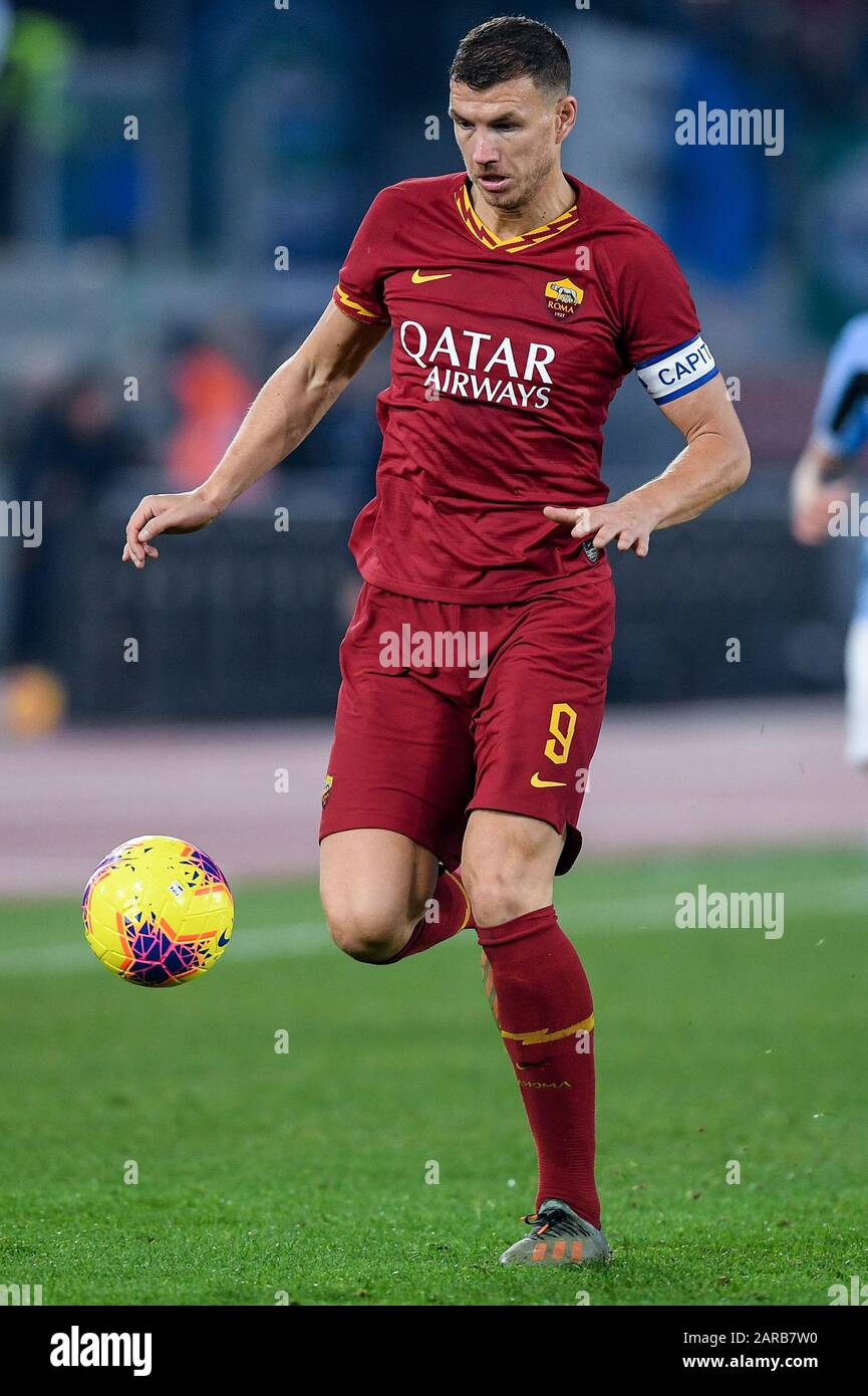 Rome, Italy. 26th Jan, 2020. Edin Dzeko of AS Roma during the Serie A ...