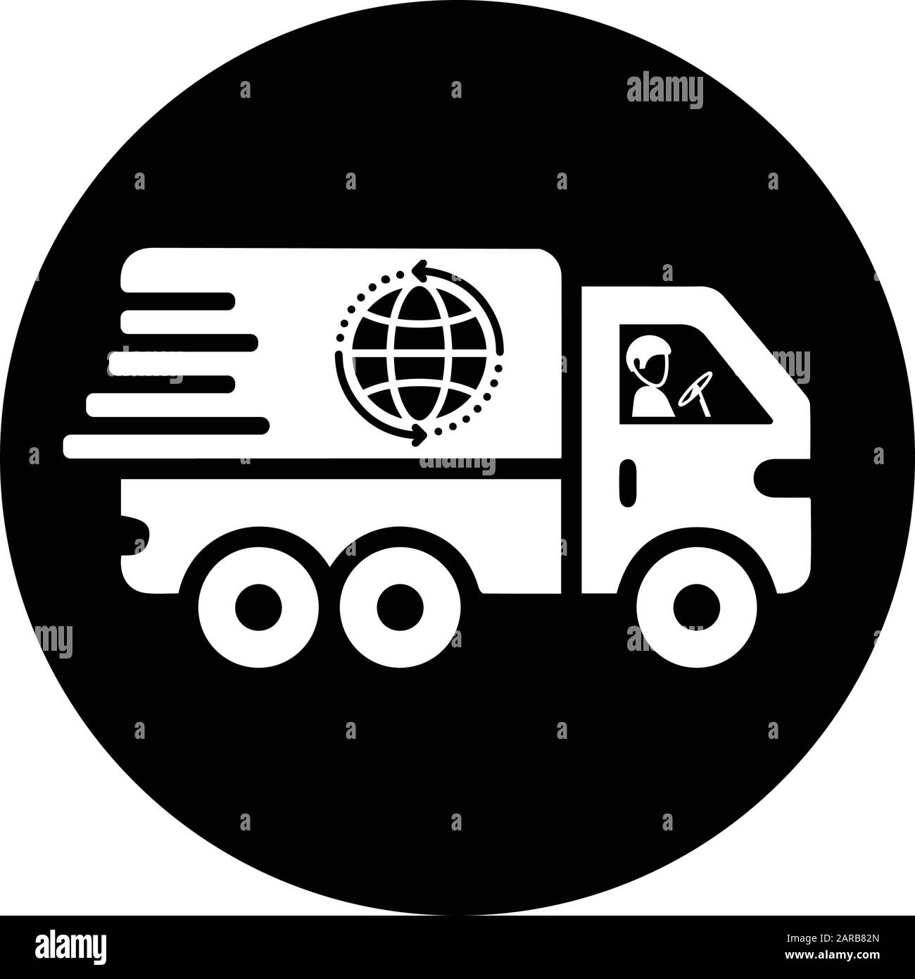 Quick shipment truck logo Black and White Stock Photos & Images - Alamy